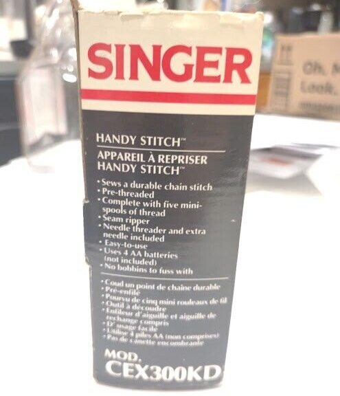 SINGER Handy Stitch Handheld Sewing Machine Model CEX300K In Box ...