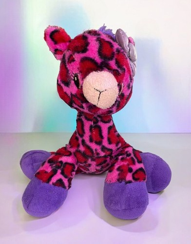 Fiesta Giraffe Plush With Sound Box Stuffed Animal Pink Purple Toy 12 ...