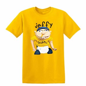 Kids Jeffy Puppet Fan Youtuber Teddy Bear Funny Unisex Cartoon T-Shirt ...