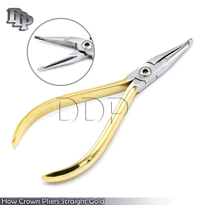 Gold Plated How Crown Pliers Straight Dental Instruments | eBay