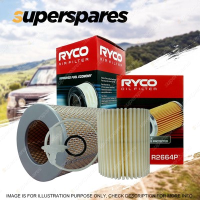 Ryco Oil Air Filter for Toyota Hiace TRH200 4cyl 2L Petrol 1TR-FE 08/ ...