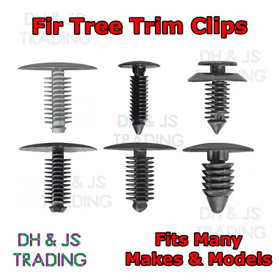 Plastic Fir Tree Car Trim Clips Bumper Door Panel Retainer Fastener ...