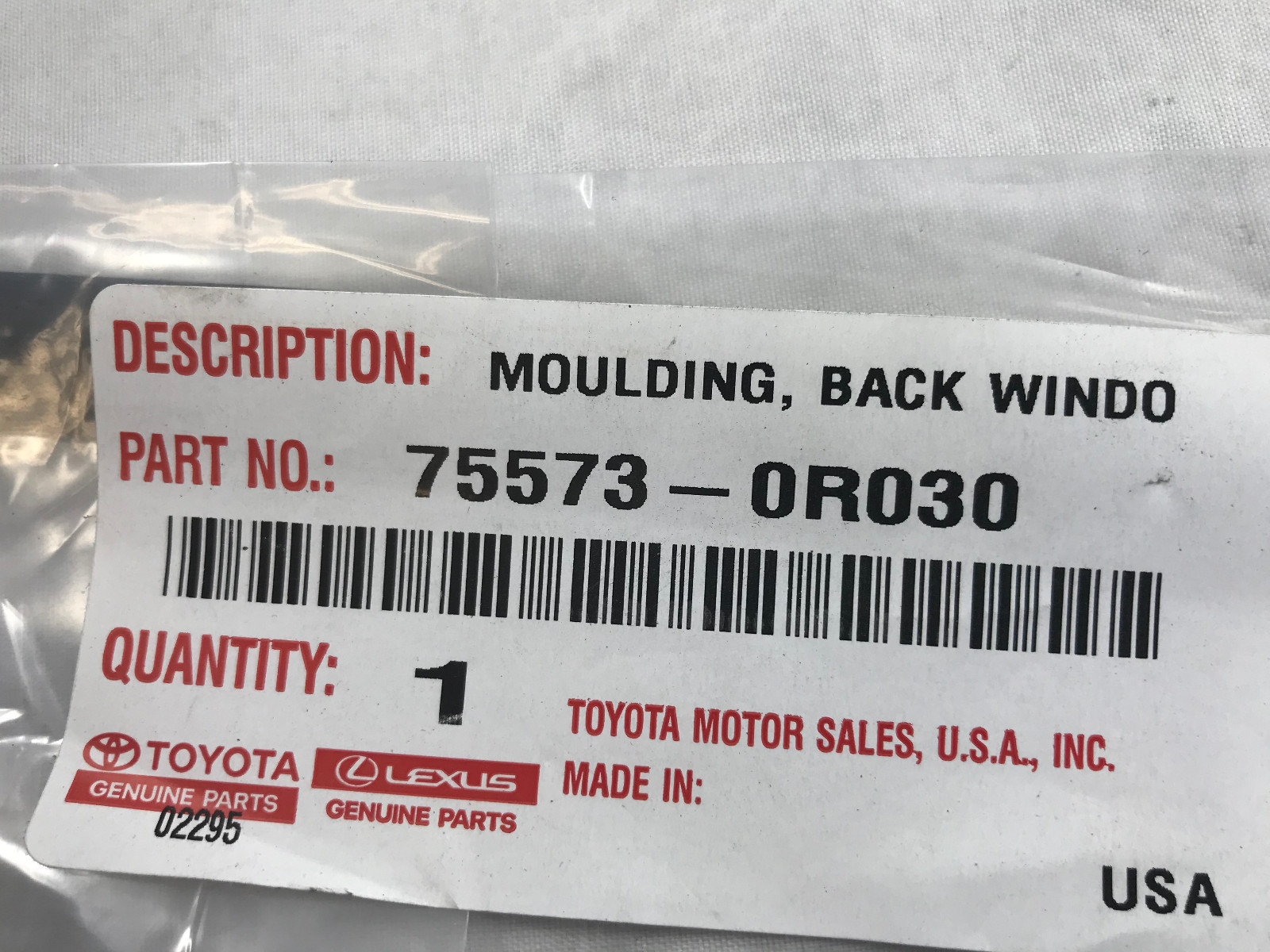 2013-2017 Toyota RAV4 Liftgate Hatch Reveal Molding Right Side OEM ...