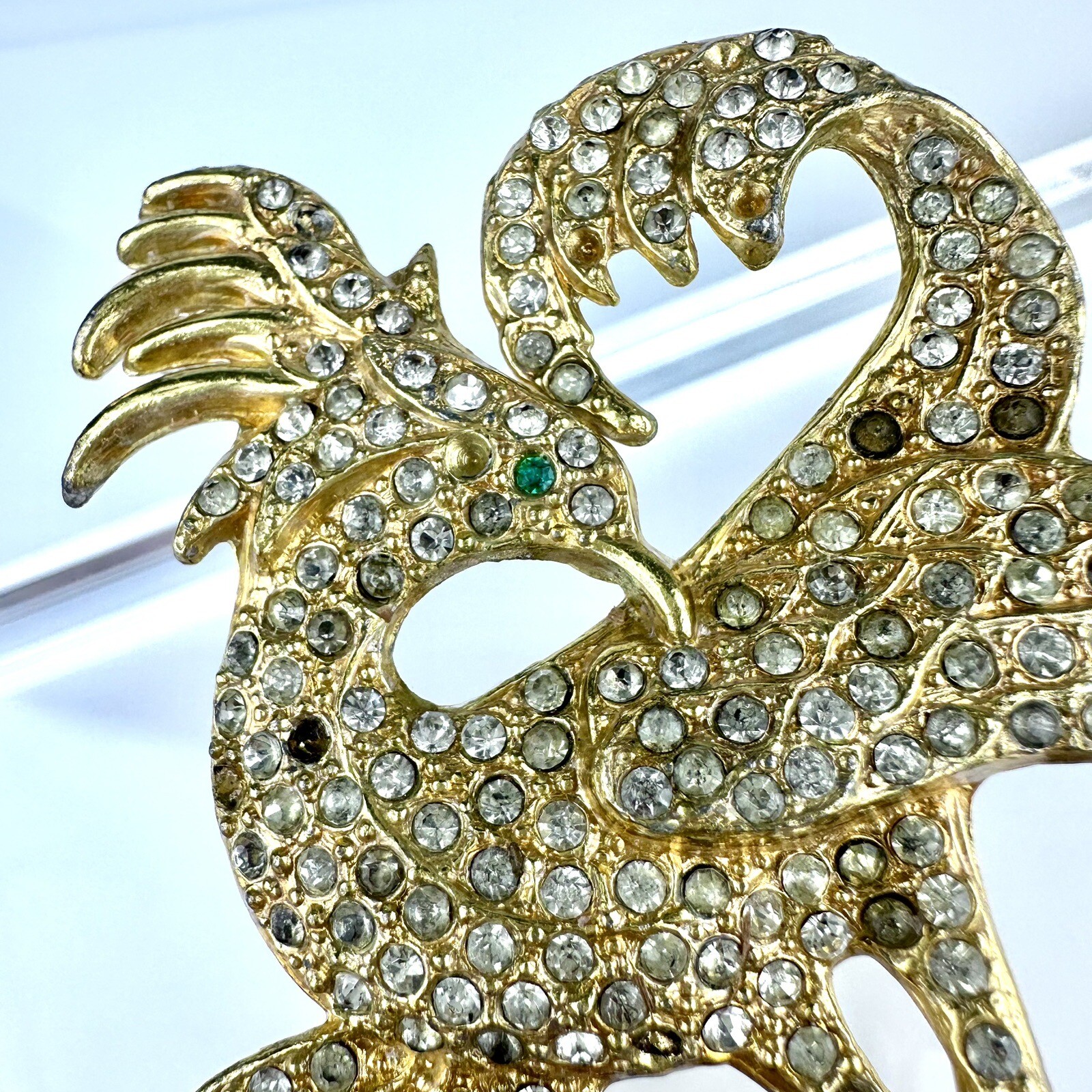 Early 40s Vintage Boucher Unsigned Phoenix Bird Cryst… - Gem