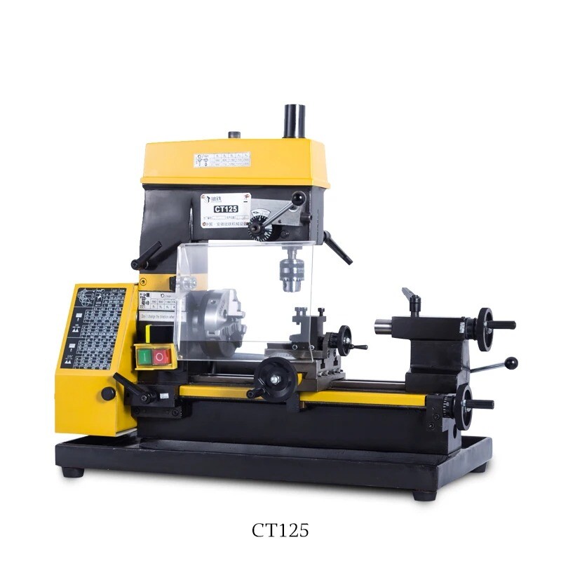 CT125 Mini Lathe Drilling and Milling Machine Mini Lathe Clock Watch ...