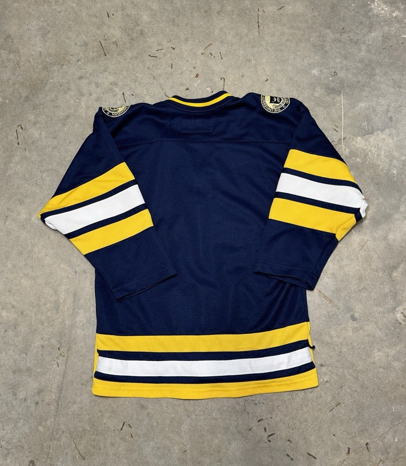 Vintage Team Nike Michigan State Wolverines Hockey Jersey Center Swoosh ...