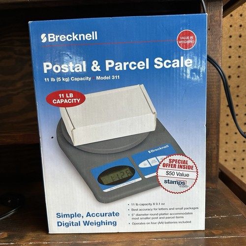 Brecknell Model 311 -- 11 Lb. Postal/Shipping Scale, Round Platform, 6 ...