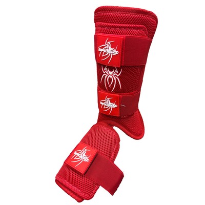 Spiderz Baseball/Softball Batters Leg Guard - Red - Adult | eBay