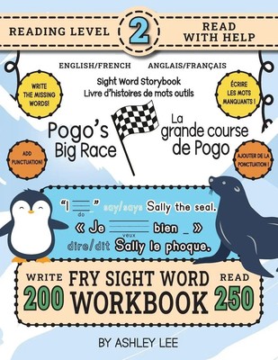 250 Sight Word Storybook, Pogo's Big Race (Level 2) Bilingual English ...