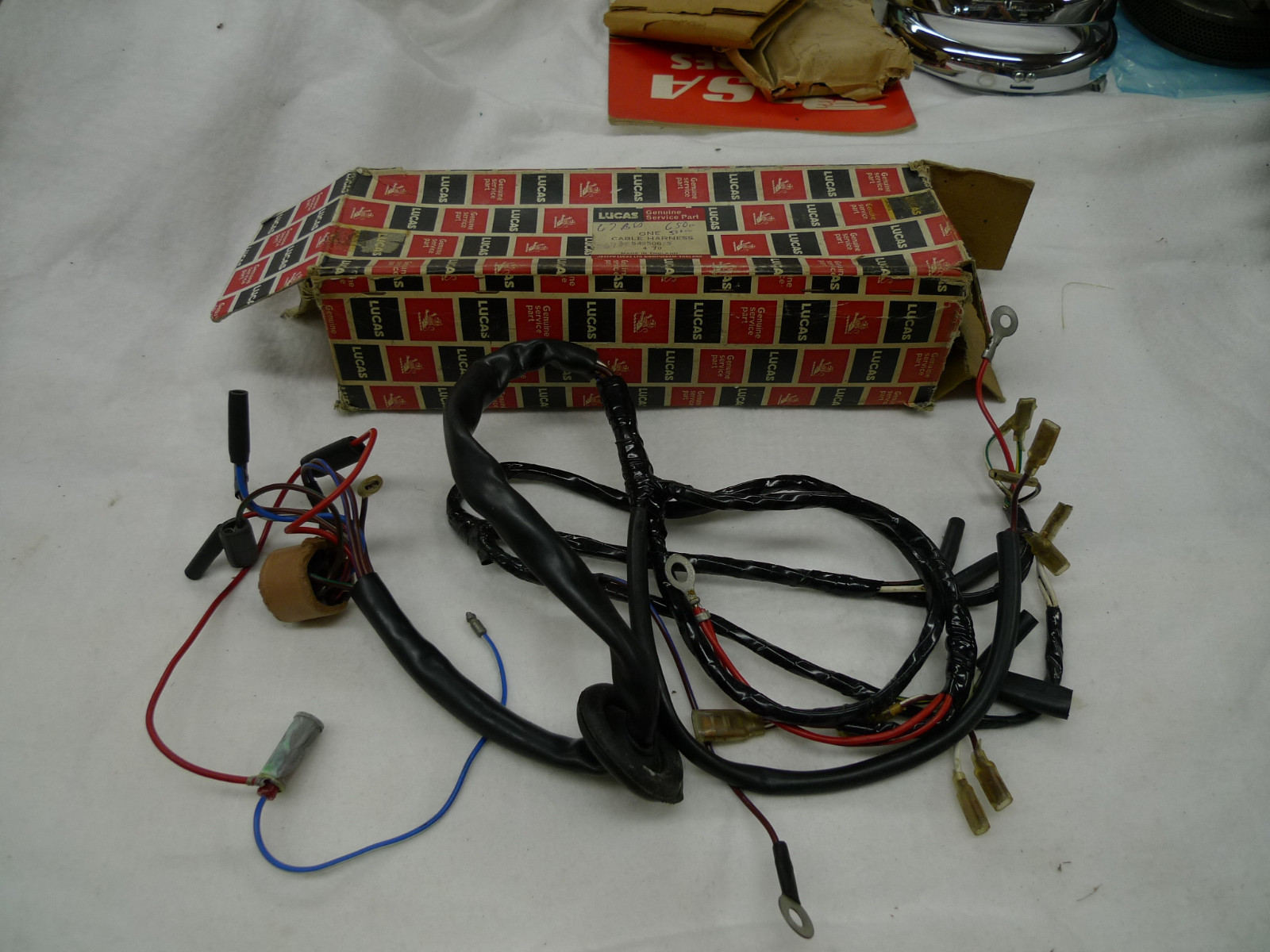 BSA A50-A65 1966-67 NOS FACTORY LUCAS WIRING HARNESS | eBay