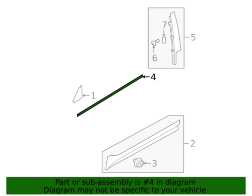 Genuine Volvo Belt Molding 31425999 for sale online | eBay