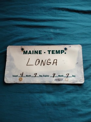 2004 Maine TEMPORARY License Plate (treated paper): LONGA MAINE-TEMP | eBay