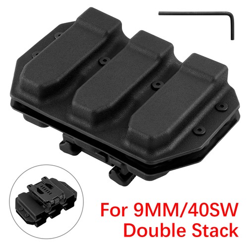 Triple Mag Carrier Mag Holster Duty Style Pouch Clip for 9MM/40SW ...