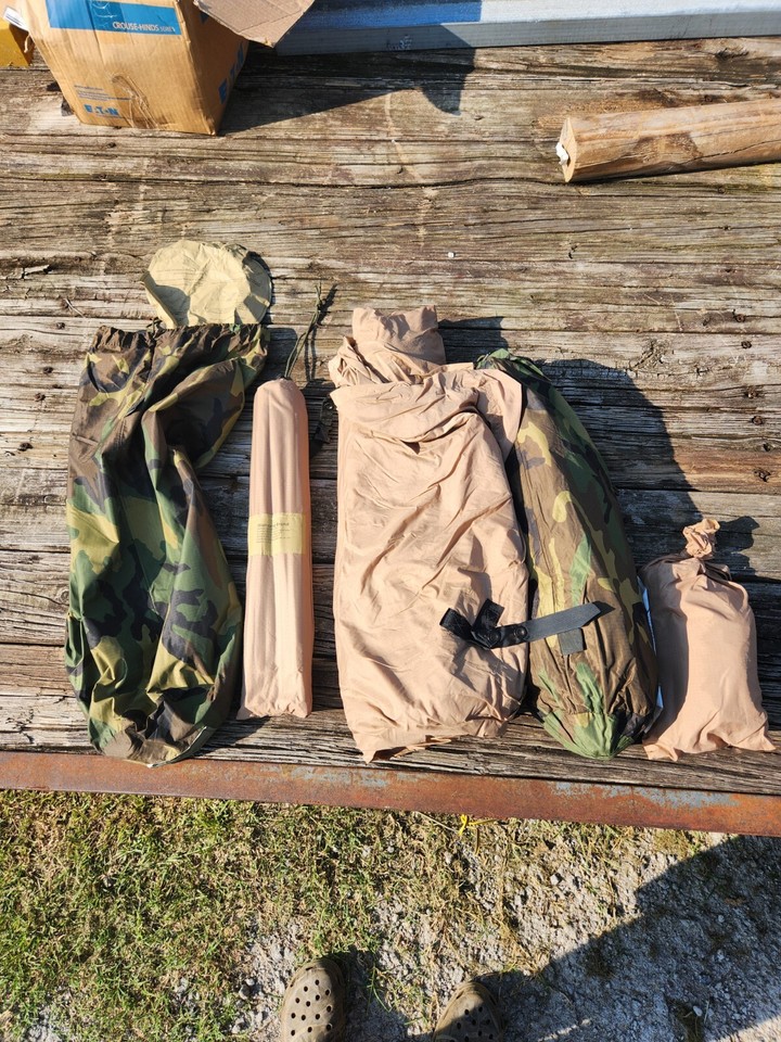 USMC Marine Corps 2 Man Combat Tent Woodland Camouflage Military Issue ...