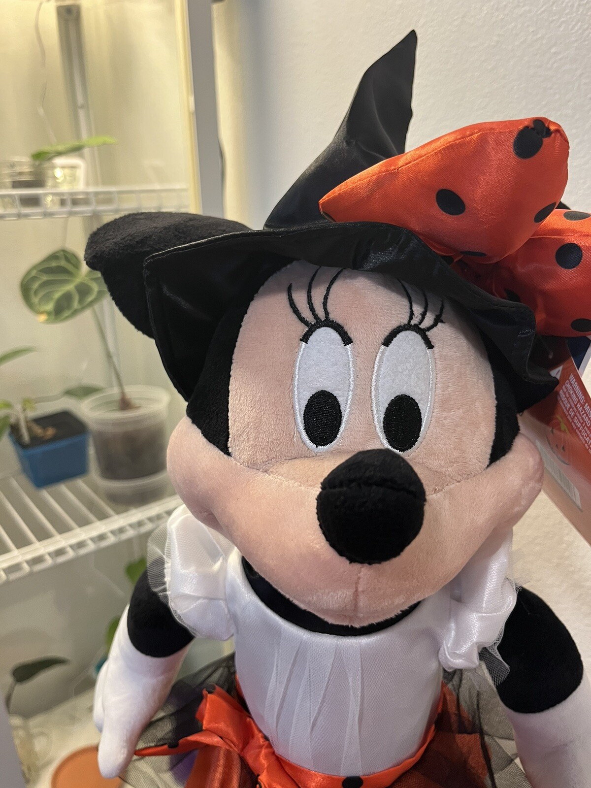 Halloween Disney 24 in Minnie Mouse w Orange & Black Witch Outfit Porch ...