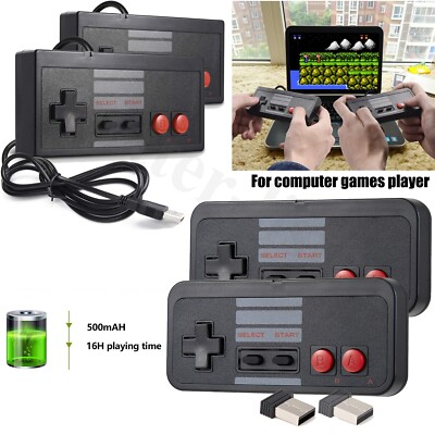 Wired Wireless USB NES Controller Joypad +Dongle For Windows PC MAC Raspberry Pi | eBay