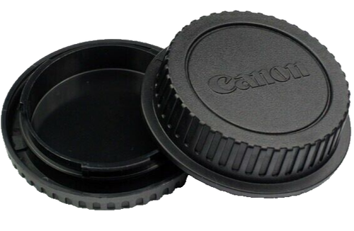 Rear Lens + Body Front Cap Cover For Canon Eos DSLR SLR | eBay