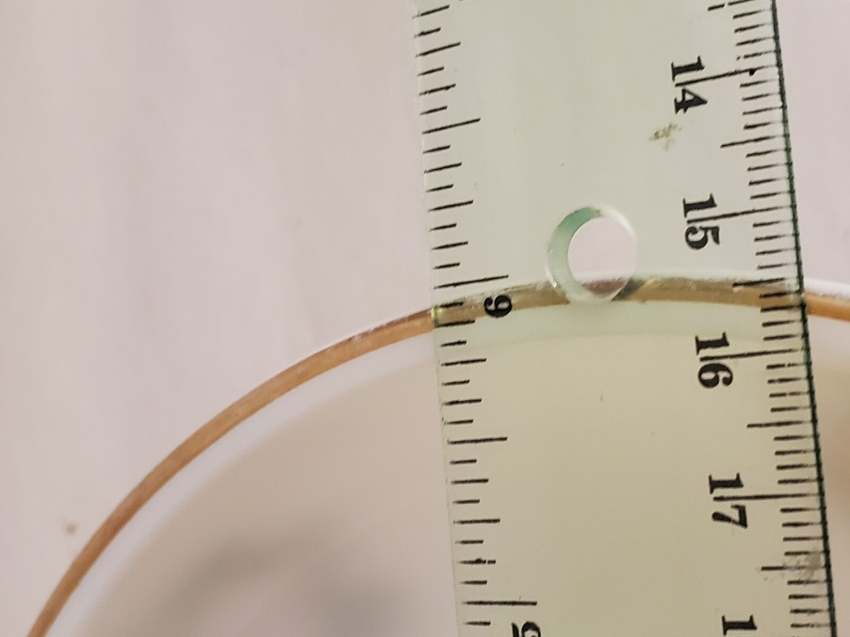 White Sheer Milk Glass Bowl With Painted Roses Gold Rim | eBay