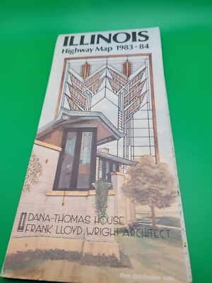 1983-1984 Official Illinois State Highway Transportation Travel Road ...