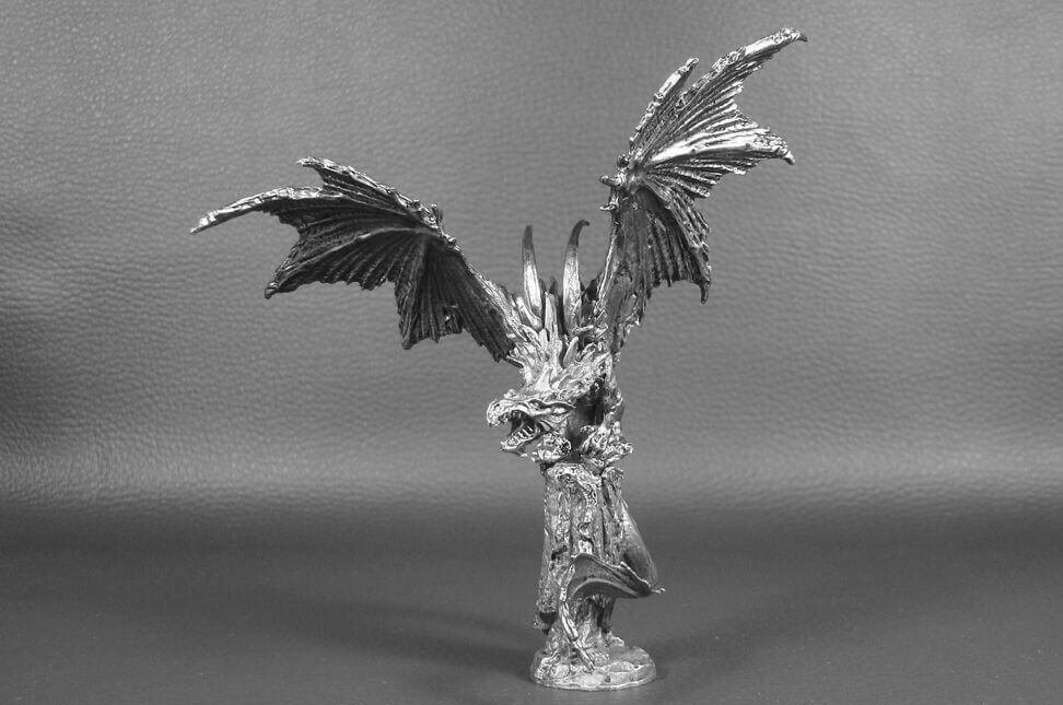 Toy lead soldier, Dragon Vhagar "Black Horror",collect,gift idea,decor ...