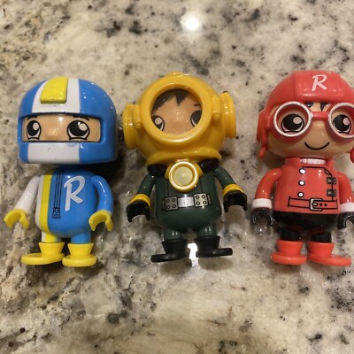 Ryan's World Action Figures lot Racer Ryan Blue Toy Bonkers 3” Scuba ...