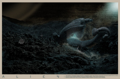 Alien Worlds Cream Title Variant Movie Poster Giclee Print Art 24x36 ...