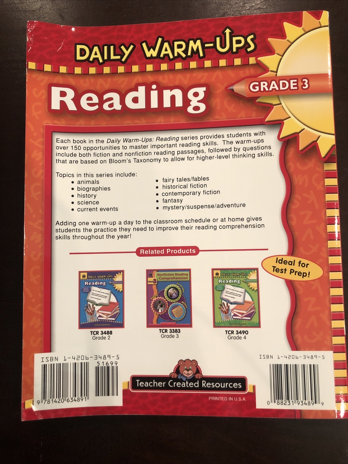 Daily Warm-Ups Ser.: Reading, Grade 3 by Shelle Russell (2006, Trade ...