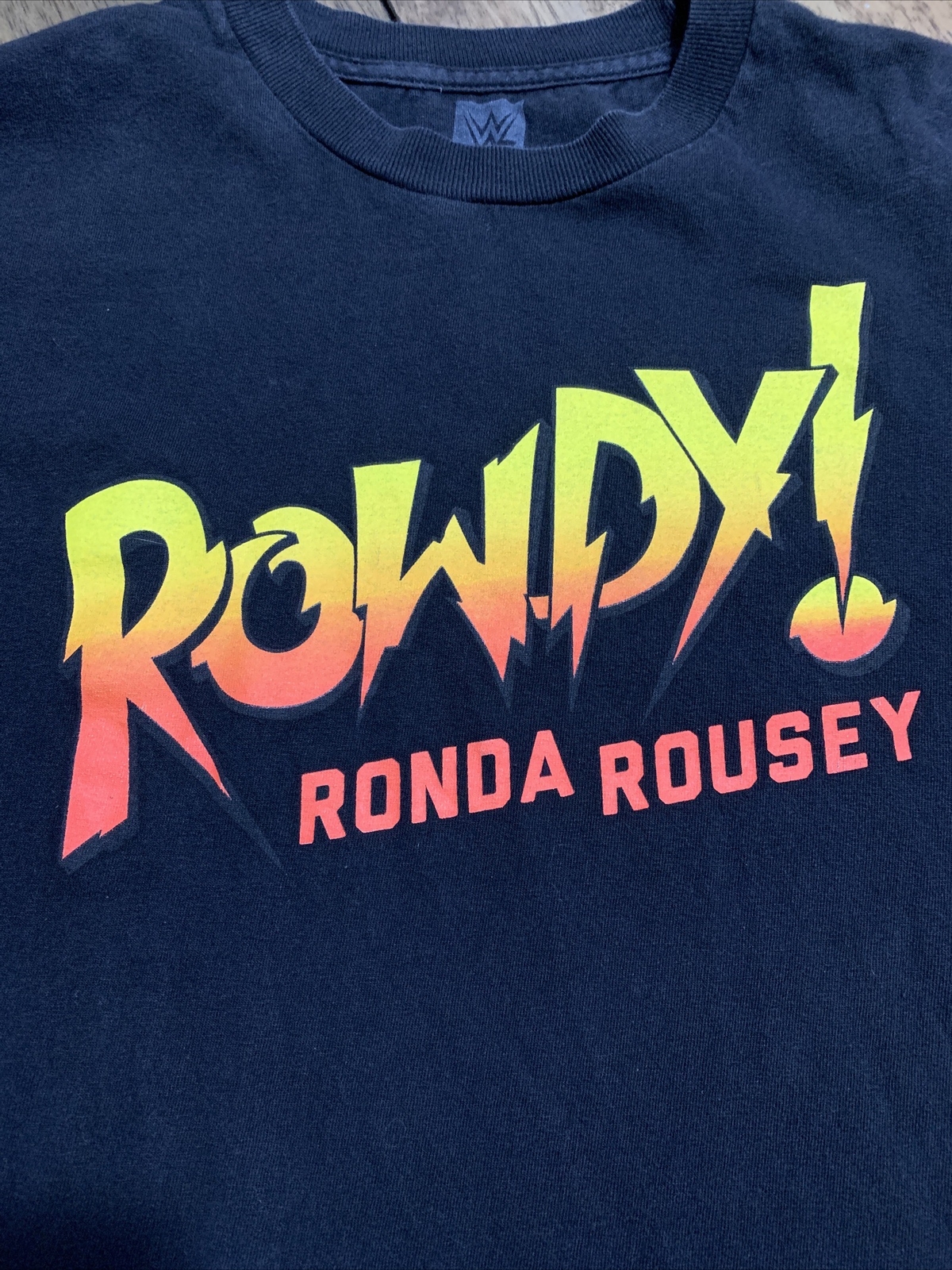 We T Shirt Rowdy Ronda Rousey Wrestling Size Medium - Gem