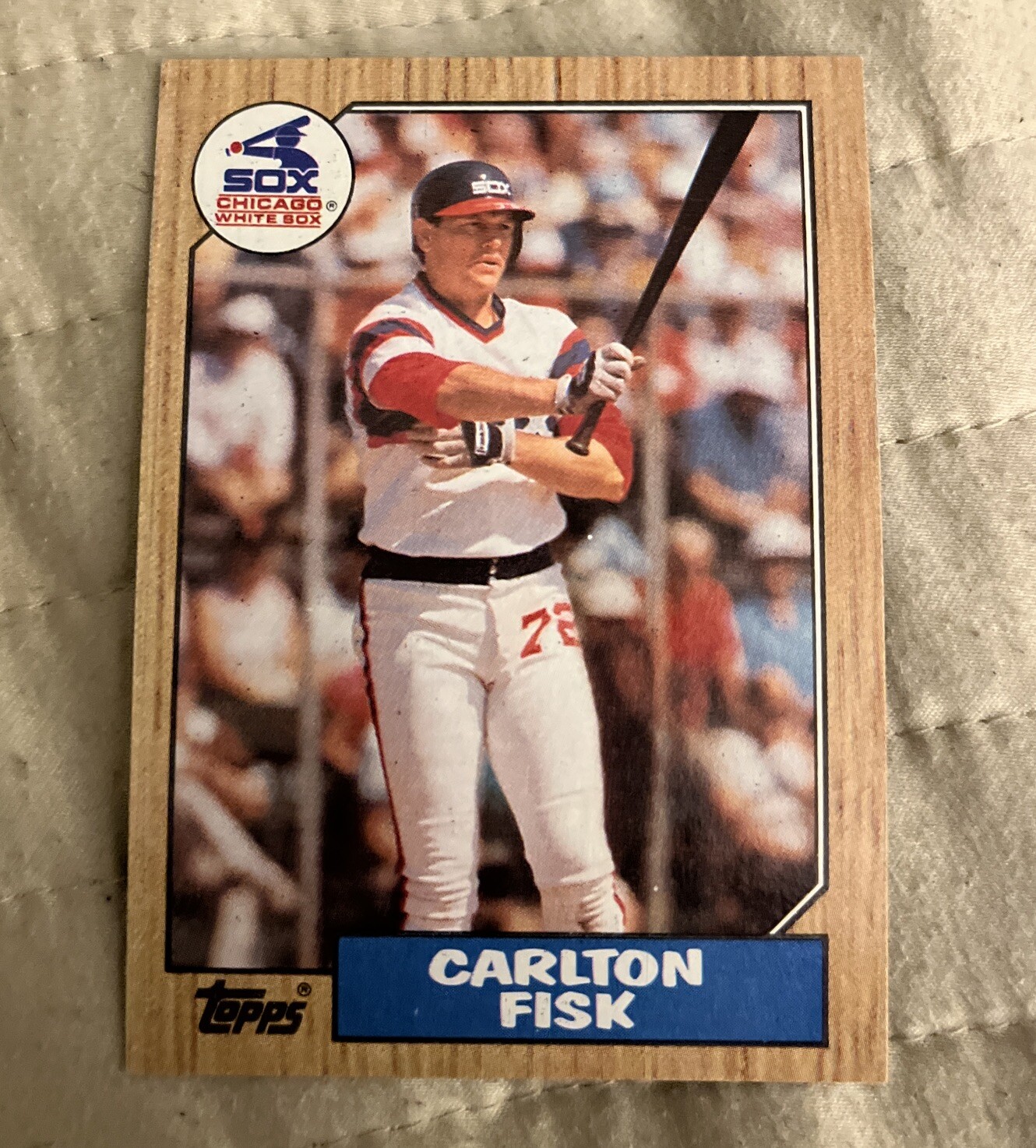 1987 Topps Carlton Fisk Baseball Card #756 White Sox Catcher NM | eBay