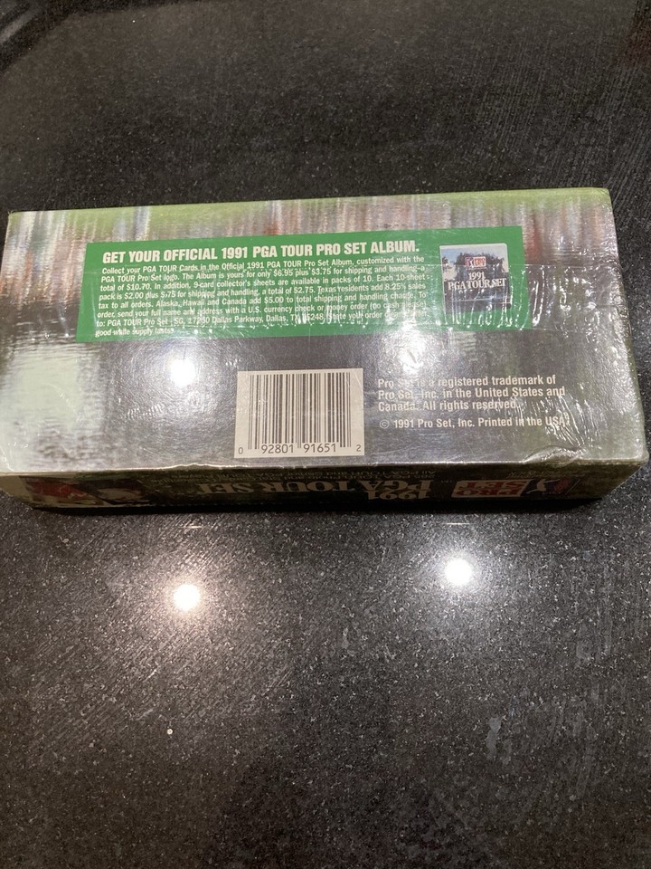 1991 PGA Tour PRO SET Golf Cards - Sealed Factory Box - John Daly ...