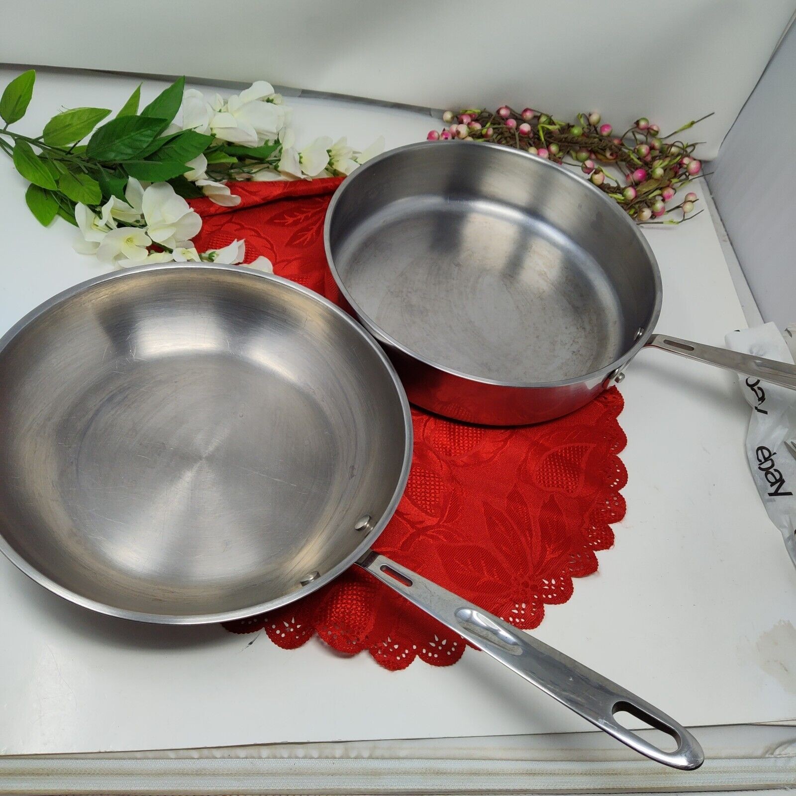 2X Emeril Stainless Copper Core 3qt Sauté Pan And A 10" Skillet Fry ...