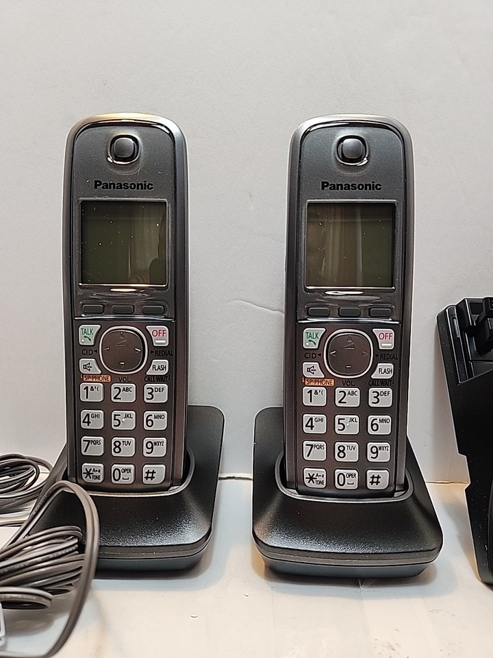 2 Panasonic 6.0 Plus KX-TG4134 Replacement Phones With Chargers New ...