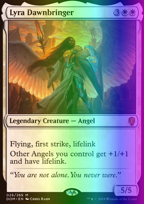 MTG Magic the Gathering Lyra Dawnbringer (26/296) Dominaria LP FOIL | eBay