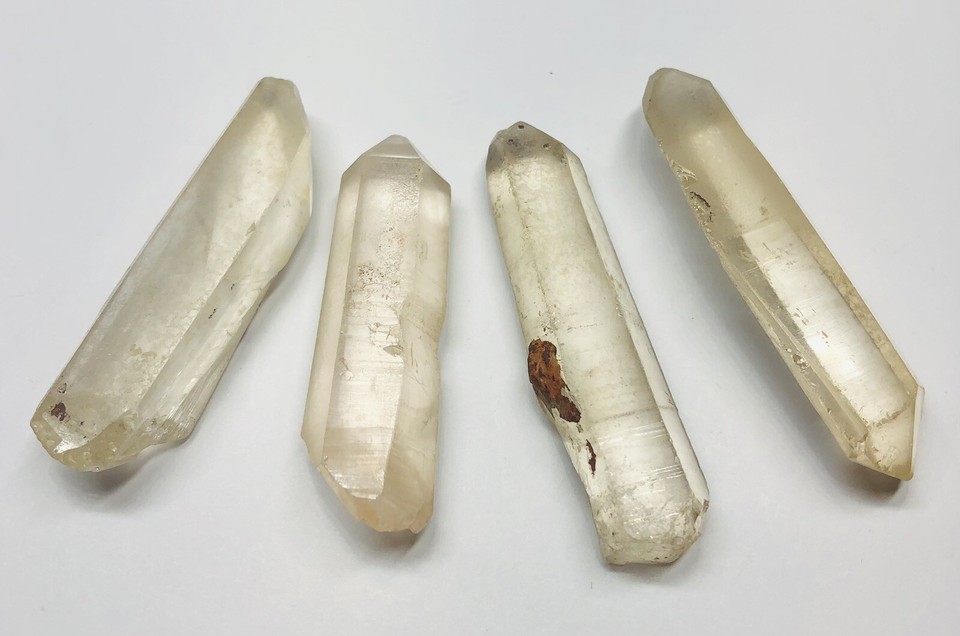 Crystal Clear Quartz 70g 60x11 59x11 57x12 53x13mm Terminated Points | eBay
