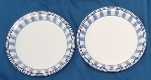 Set of 2 Dansk Bistro Cafe Parisian Blue 8 3/4-inch Salad Plates ...