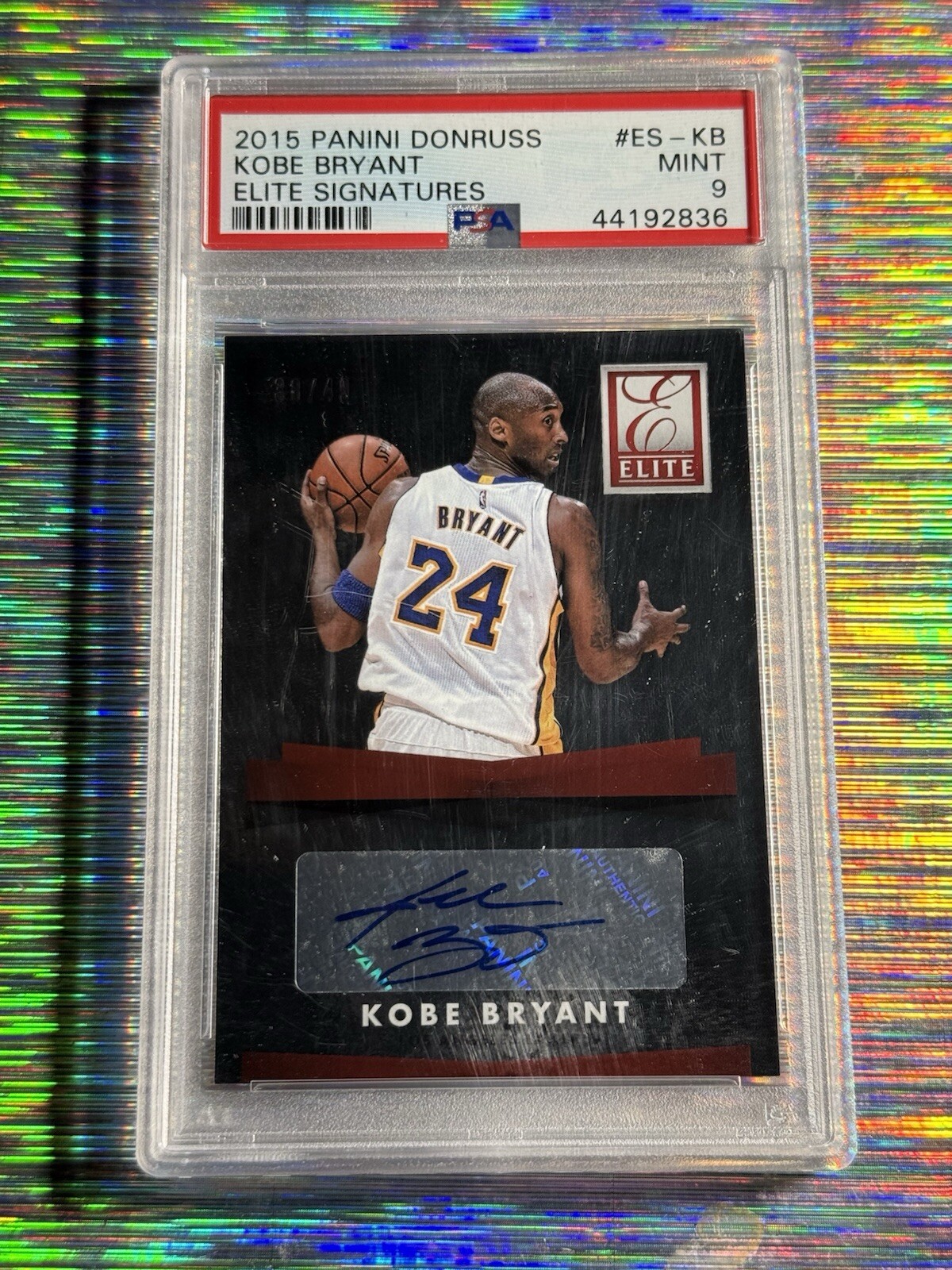 Kobe Bryant 2015 Panini Donruss Elite Auto PSA 9 Mint Autograph 🐐📈💥 | eBay