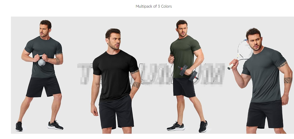 Mens Shirts 3 Pack Dry Fit Tech Moisture Wicking Performance Quick Dry ...