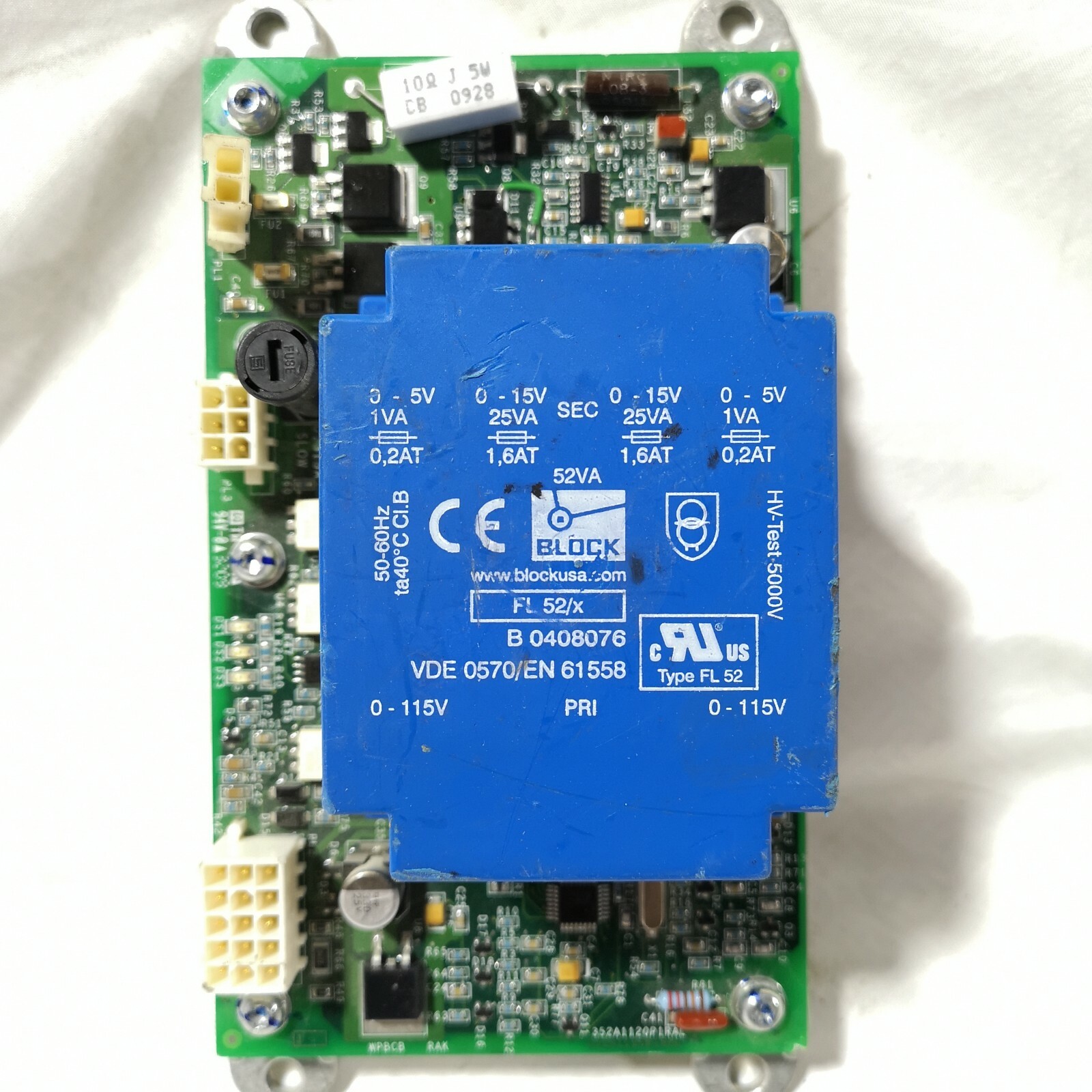 V-TEST 5000V VDE 0570/EN 61558 TERMINAL BLOCK 50-60HZ FL 52/x 0-1150V ...