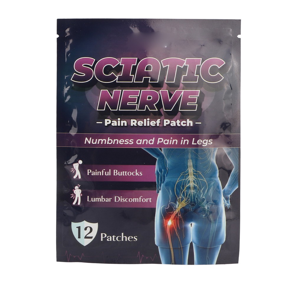 60 Sheets Sciatic Nerve Pain Reducing Patch Elastic Fabric ...