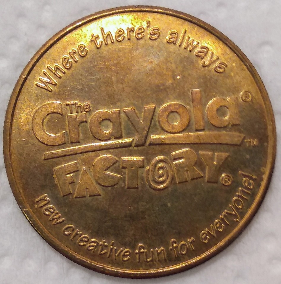 Crayola Factory Souvenir Metal Coin Token - Gold Color | eBay