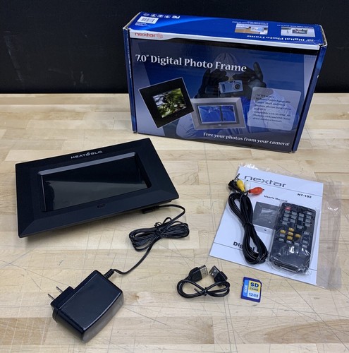 NEXTAR 7-Inch Digital Photo Frame Slide Show Black N7-102 Brand New ...