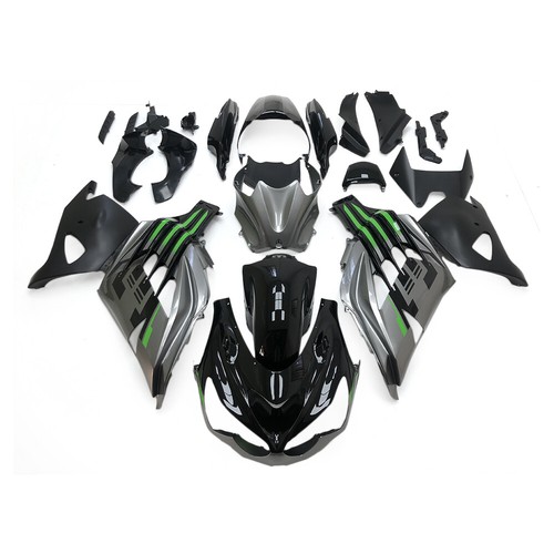 Gray Black Fairing Body Kits For Kawasaki Ninja ZX14R 2012 13 2014-2021 ...