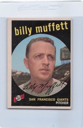 1959 Topps #241 Billy Muffett Giants EX/MT *7364 | eBay