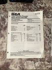 RCA 1987 VPT385 Original Basic Video Cassette Recorder Service Data 1 ...