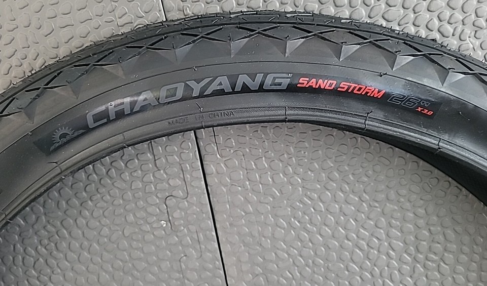 26"x3.0 CHAOYANG Fat Bicycle Tire 60 TPI -Thread Per Inch Wide tread ...