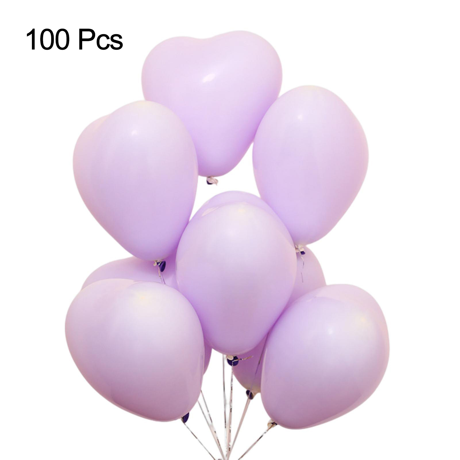 100 Pcs Party Balloons Solid Color Create Atmosphere Baby Show Party ...