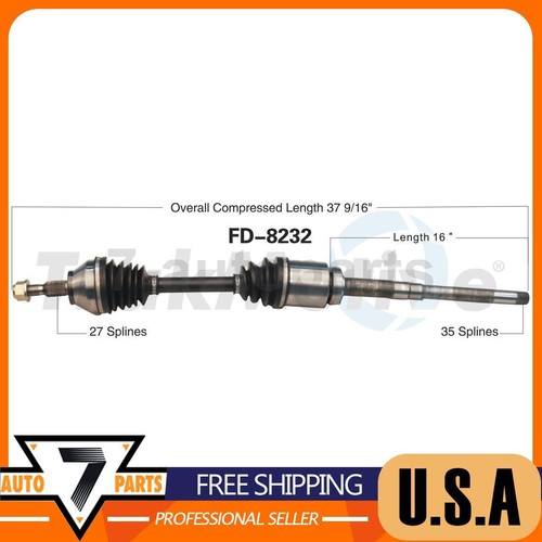 Front Passenger Side CV Axle Shaft CV Joint For Ford Escape 2017 2016 ...