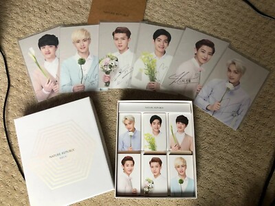 EXO NATURE REPUBLIC EXO-K CLEANSING SOAP + 6 POSTCARD POST CARD SET NEW ...