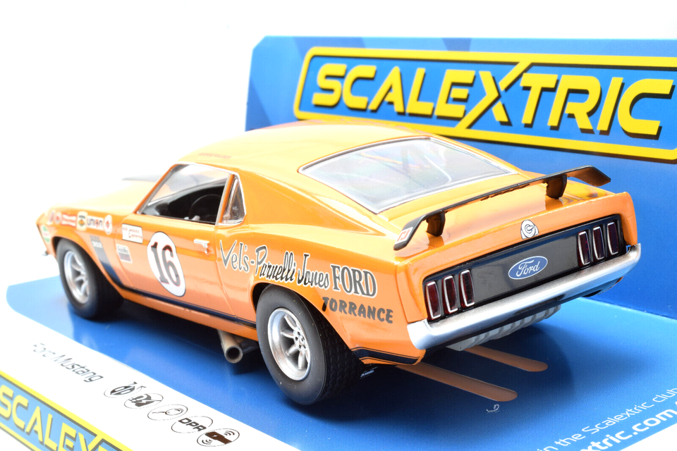 Scalextric "Vel's-Parnelli Jones" Ford Mustang BOSS 302 DPR 1/32 Slot ...