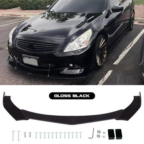 For Infiniti G37 Q50 Q60 Q70 G25 Front Bumper Lip Splitter Chin Spoiler ...